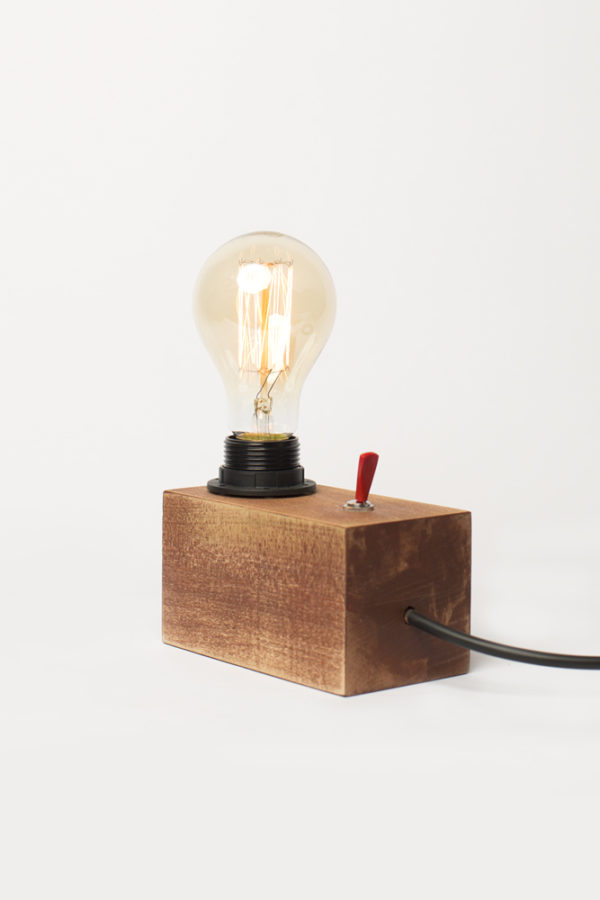 Wood red switch edison - Pipe Brothers